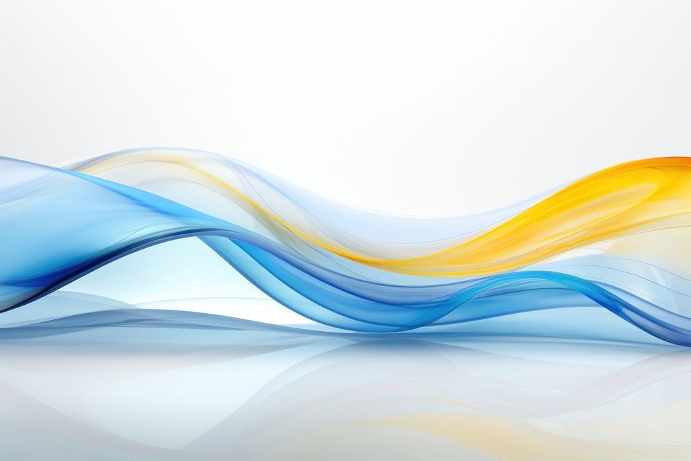 Abstract glass transparent yellow swirl | Premium Photo Illustration ...