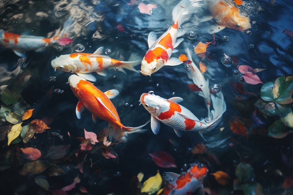 Koi fish underwater animal. AI | Premium Photo - rawpixel