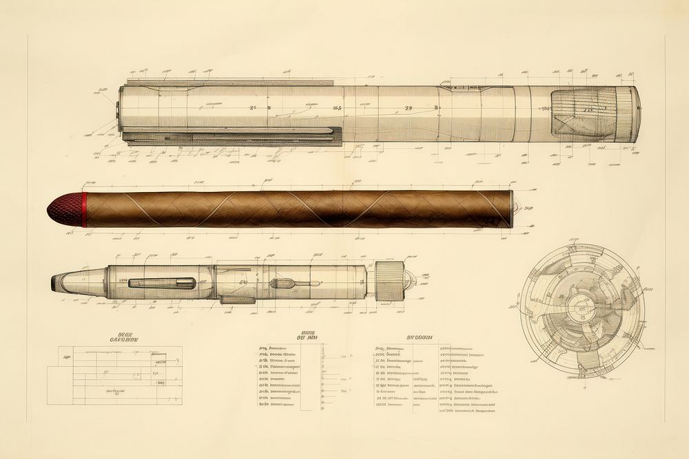 Cigar diagram drawing transportation. AI | Premium Photo Illustration ...