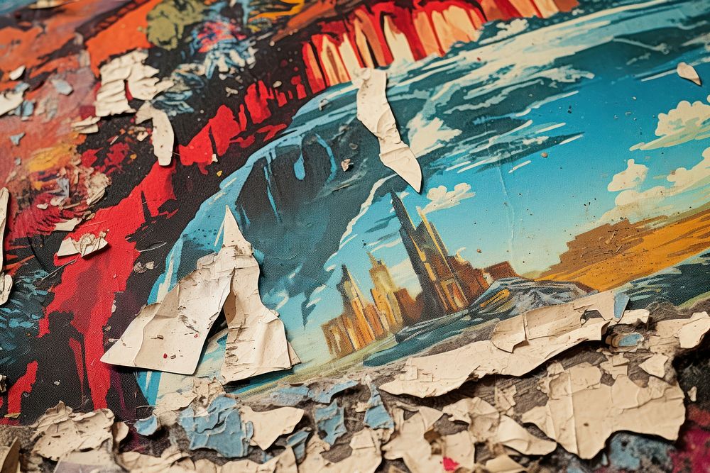 Old mixed poster ripped torn | Premium Photo Illustration - rawpixel