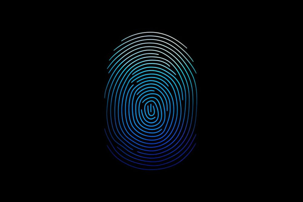 Biometric fingerprint authentication icon backgrounds | Premium Photo ...