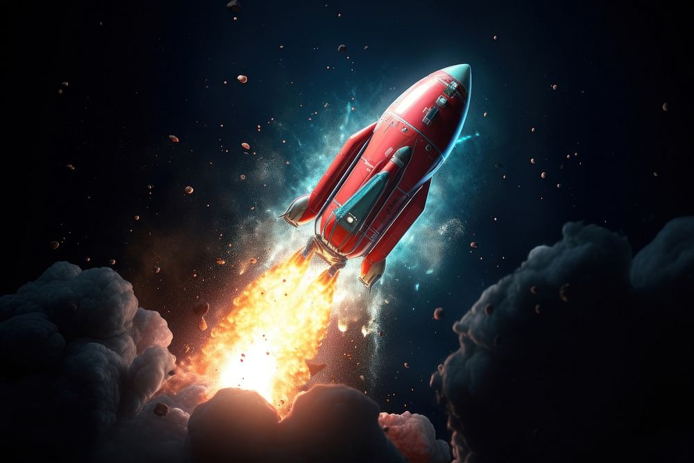 Minimal rocket ship aircraft vehicle | Free Photo Illustration - rawpixel