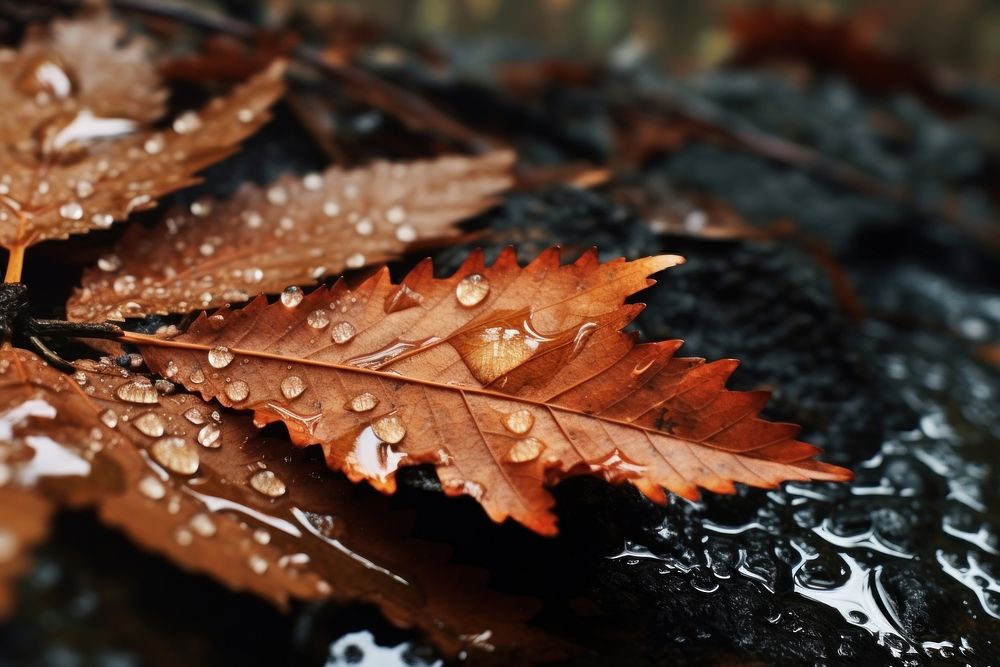 Wet leaf forest plant tree. | Premium Photo - rawpixel