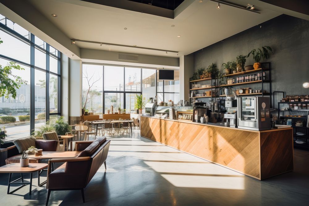 Coffee lab cafe architecture furniture | Free Photo - rawpixel