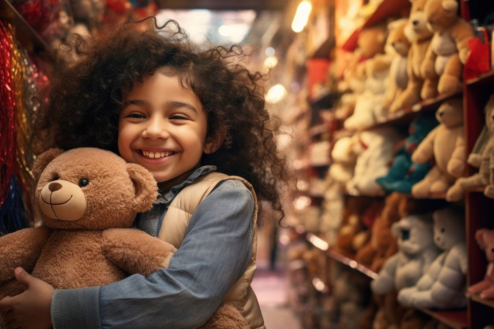 Teddy bear toy shopping portrait. | Free Photo - rawpixel