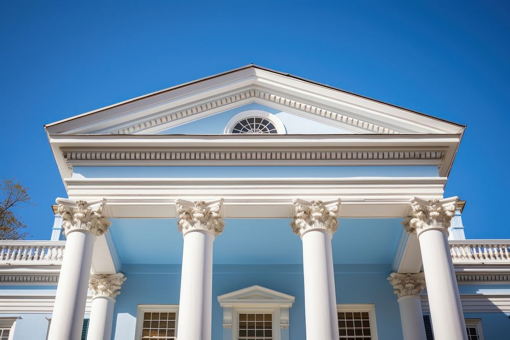 Greek revival building architecture column | Free Photo - rawpixel
