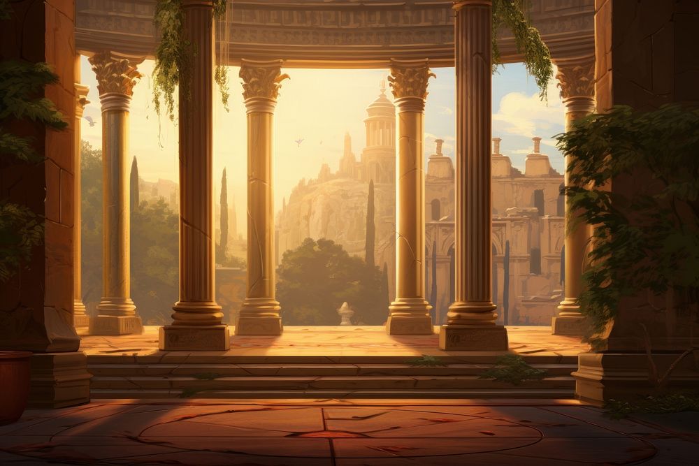 Roman style background architecture building | Premium Photo ...