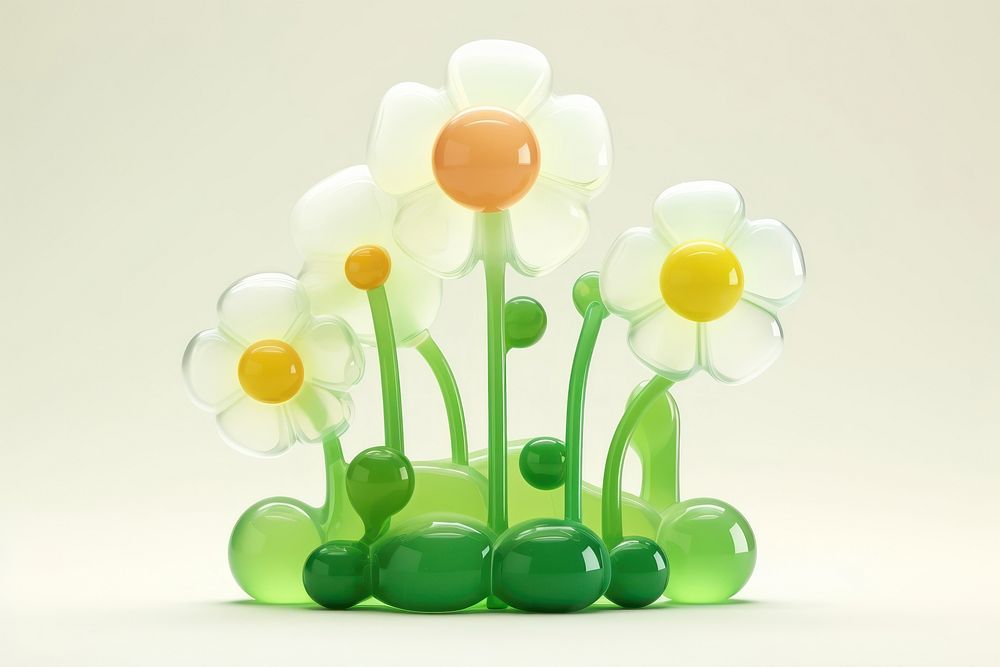 Simple flowers and green bush | Free Photo Illustration - rawpixel