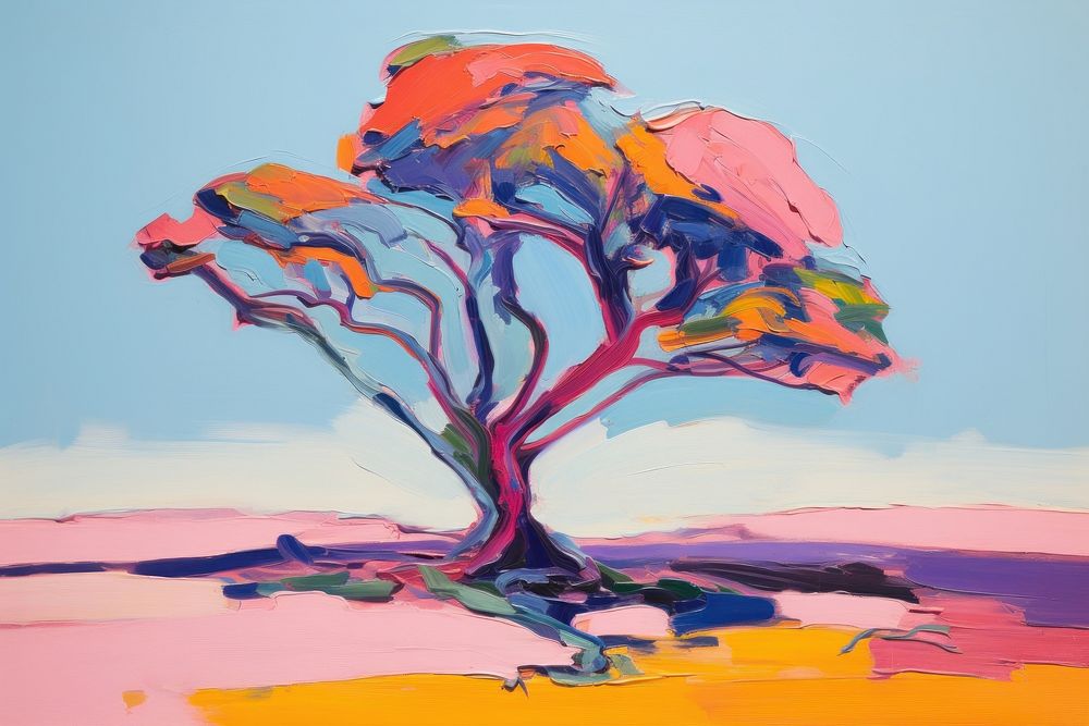 Plam tree painting plant art. | Premium Photo Illustration - rawpixel