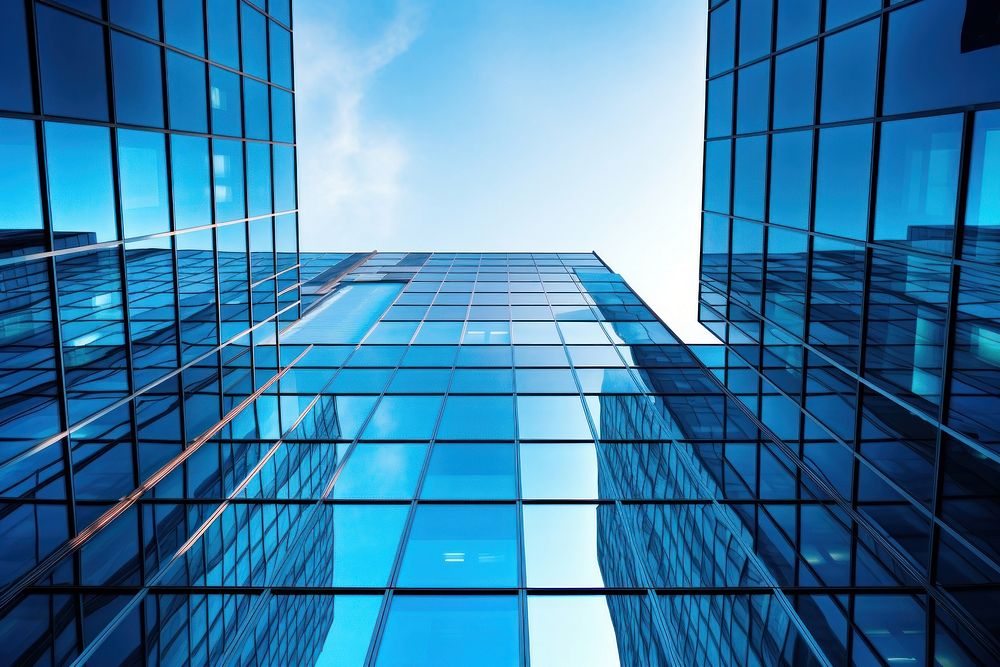 Blue glass office buildings city | Premium Photo - rawpixel