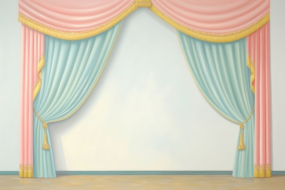 Painting curtain border backgrounds architecture | Free Photo ...