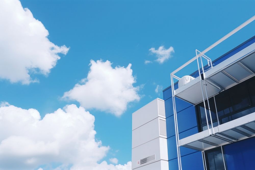 Chrome modern architecture sky building | Free Photo - rawpixel