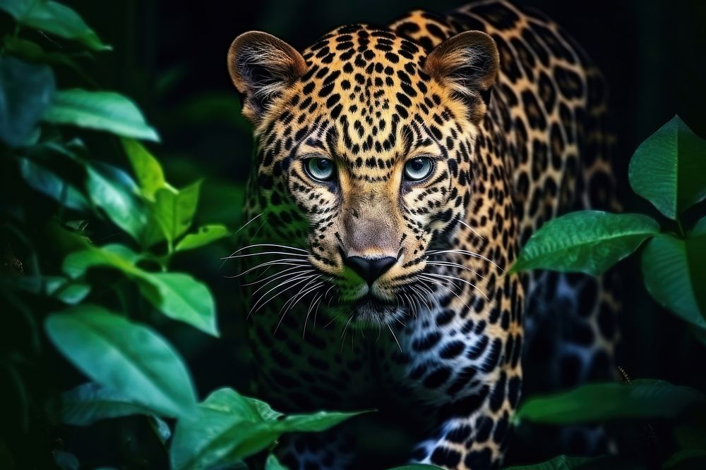 Leopard wildlife animal mammal. AI | Free Photo - rawpixel