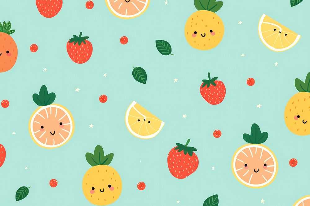 Fruit pattern backgrounds strawberry. AI | Premium Photo Illustration ...