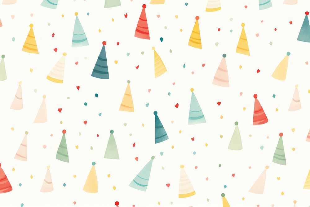 Party hat backgrounds confetti pattern. | Premium Photo Illustration ...