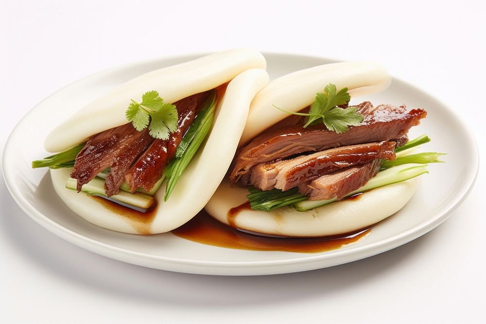 Bao Bun Roast Duck plate | Premium Photo Illustration - rawpixel