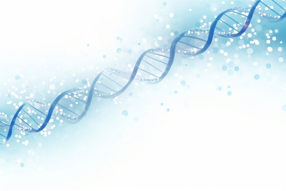 Dna strands backgrounds abstract blue. | Premium Photo Illustration ...