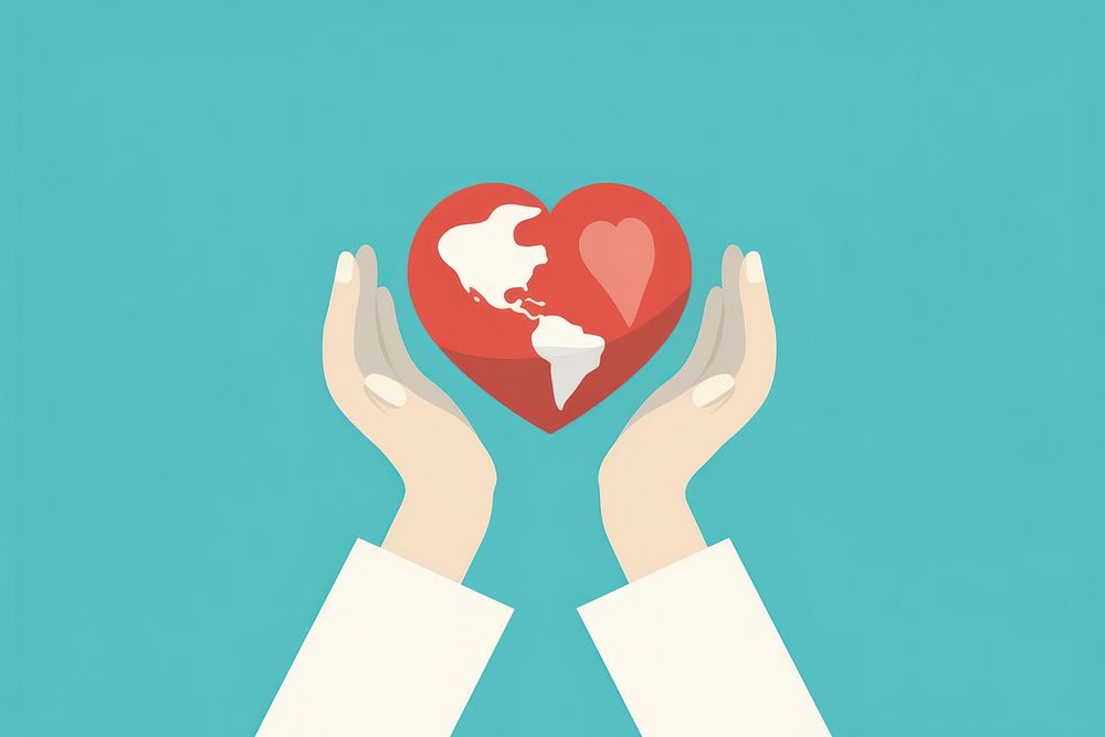 Nurse heart holding symbol. AI | Premium Photo Illustration - rawpixel