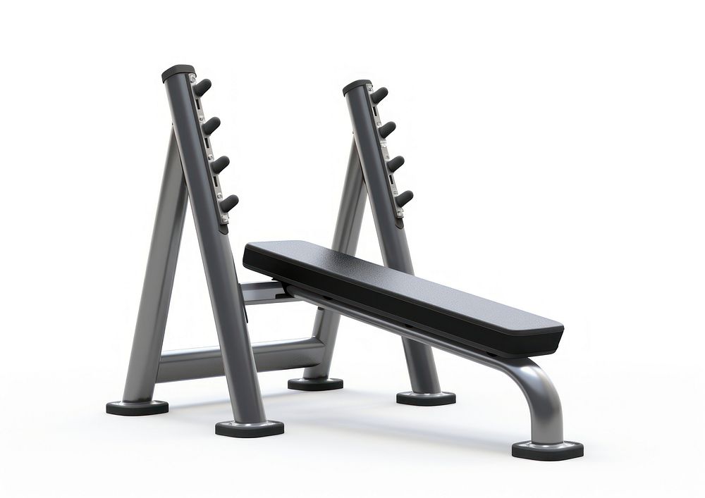 Bench sports gym white background. | Premium Photo - rawpixel