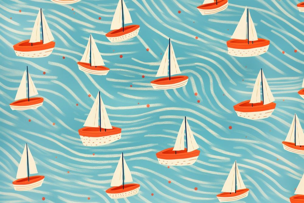 Boat pattern watercraft sailboat outdoors. | Free Photo Illustration ...