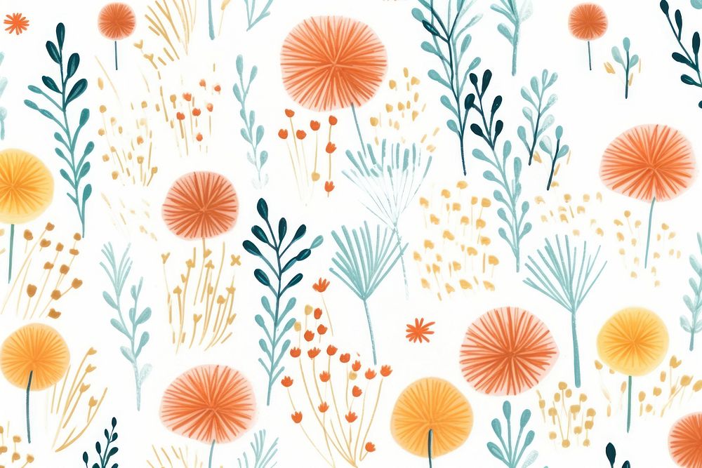 Flower pattern backgrounds plant creativity. | Premium Photo ...