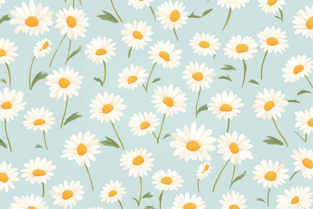 Daisy pattern flower plant. | Free Photo Illustration - rawpixel