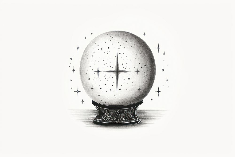 Fortune Tellers MagicOrb drawing sketch | Free Photo Illustration ...