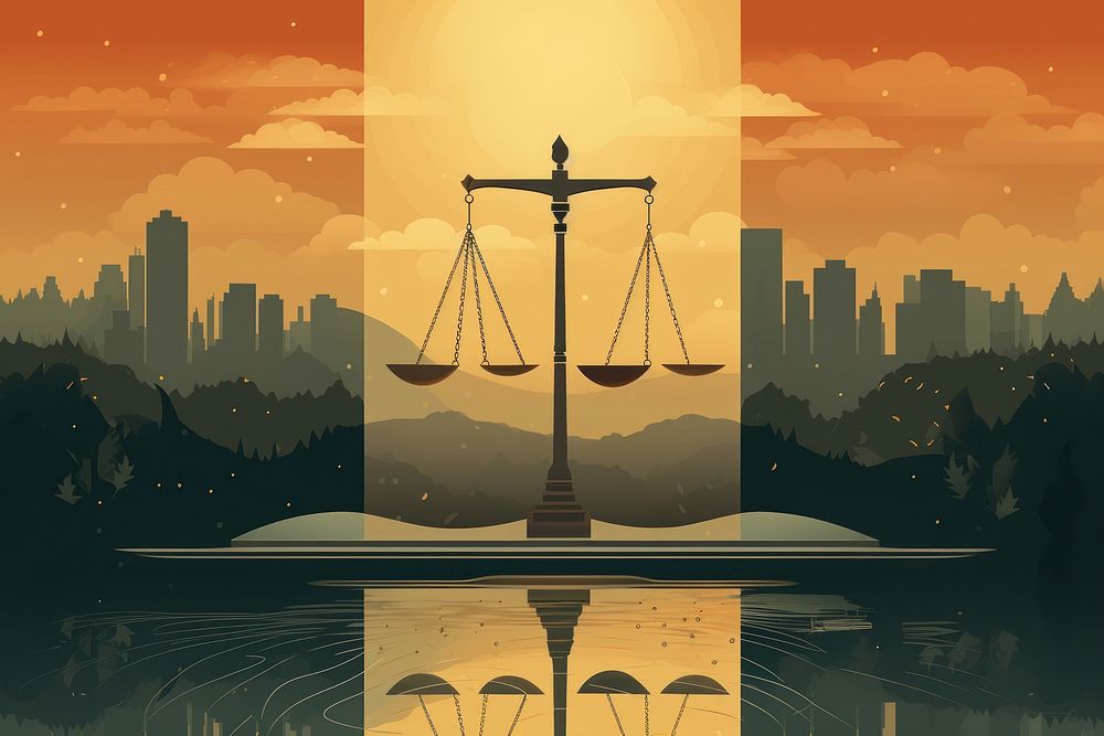 Law and justice architecture outdoors | Premium Photo Illustration ...