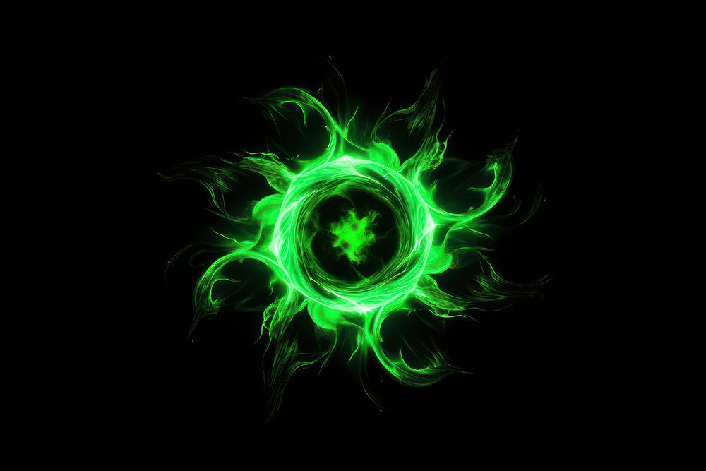 Green fire backgrounds pattern light. | Free Photo Illustration - rawpixel