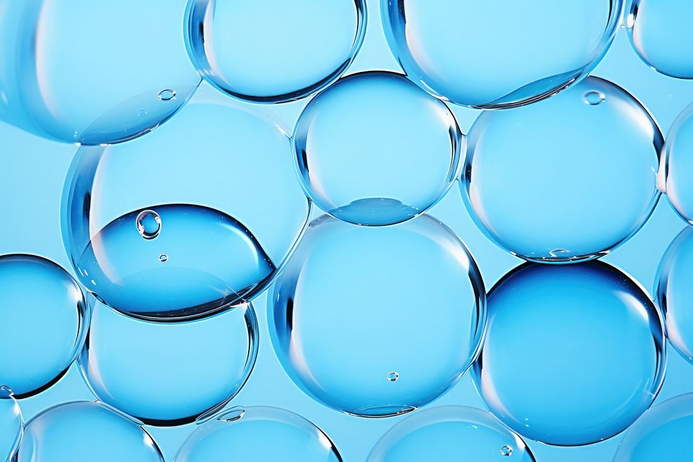 wide many small blue bubbles | Premium Photo Illustration - rawpixel
