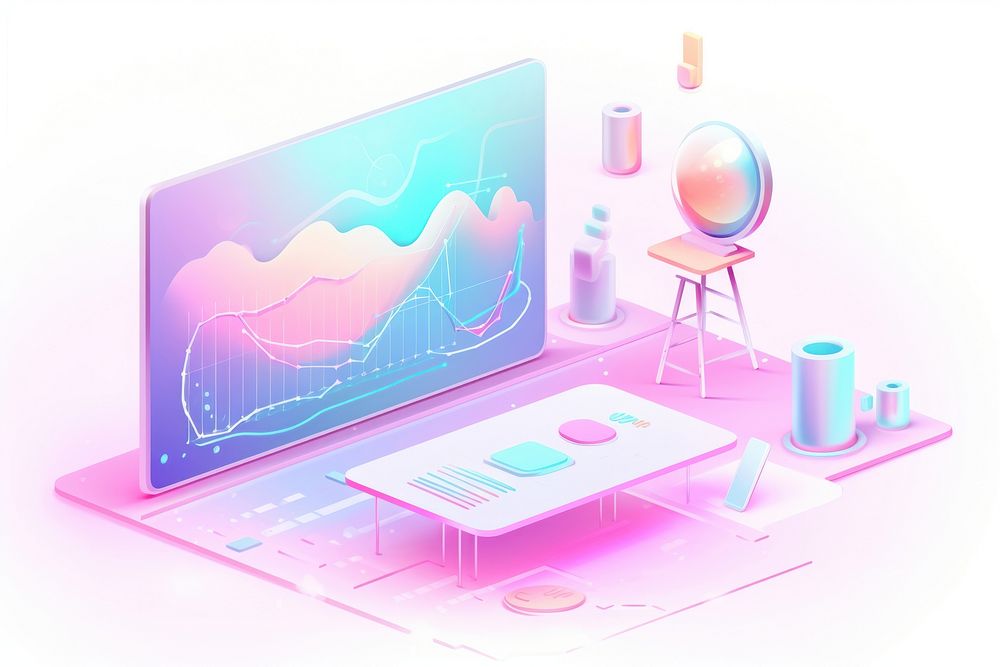 Presentation computer laptop graph | Free Photo Illustration - rawpixel