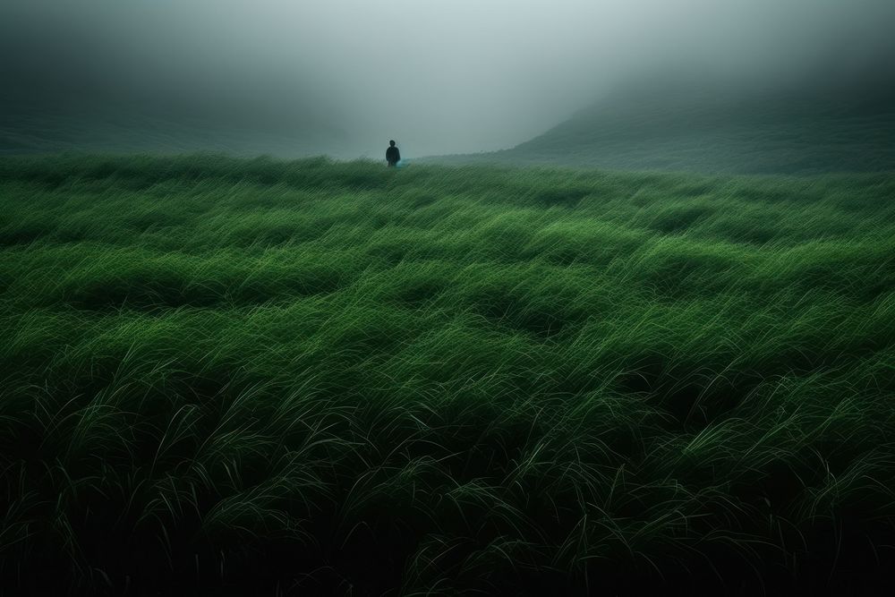 grass and fog background nature | Free Photo - rawpixel