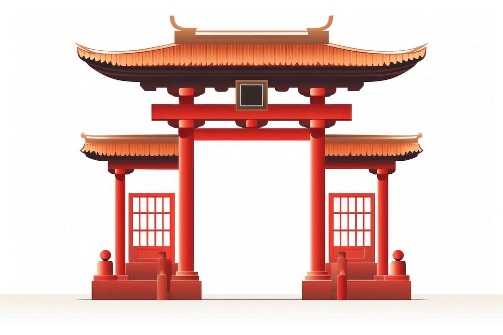 Red Gate Hongo gate red | Premium Photo Illustration - rawpixel