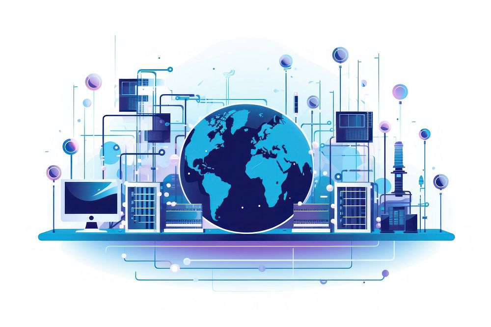 Technology globalization architecture technology space. | Free Photo ...