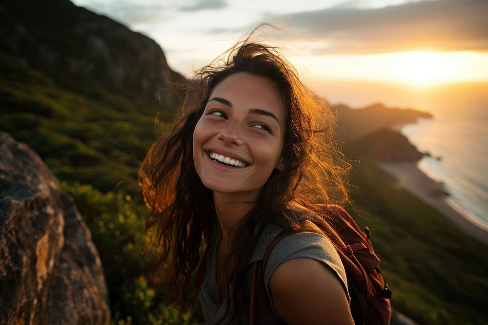 Portrait outdoors smiling nature. | Premium Photo - rawpixel