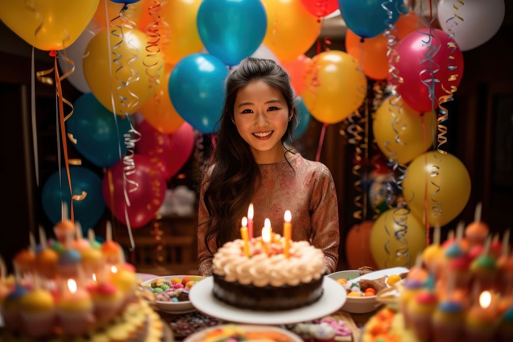 Bhutanese gorgeous celebrating balloon party | Premium Photo - rawpixel
