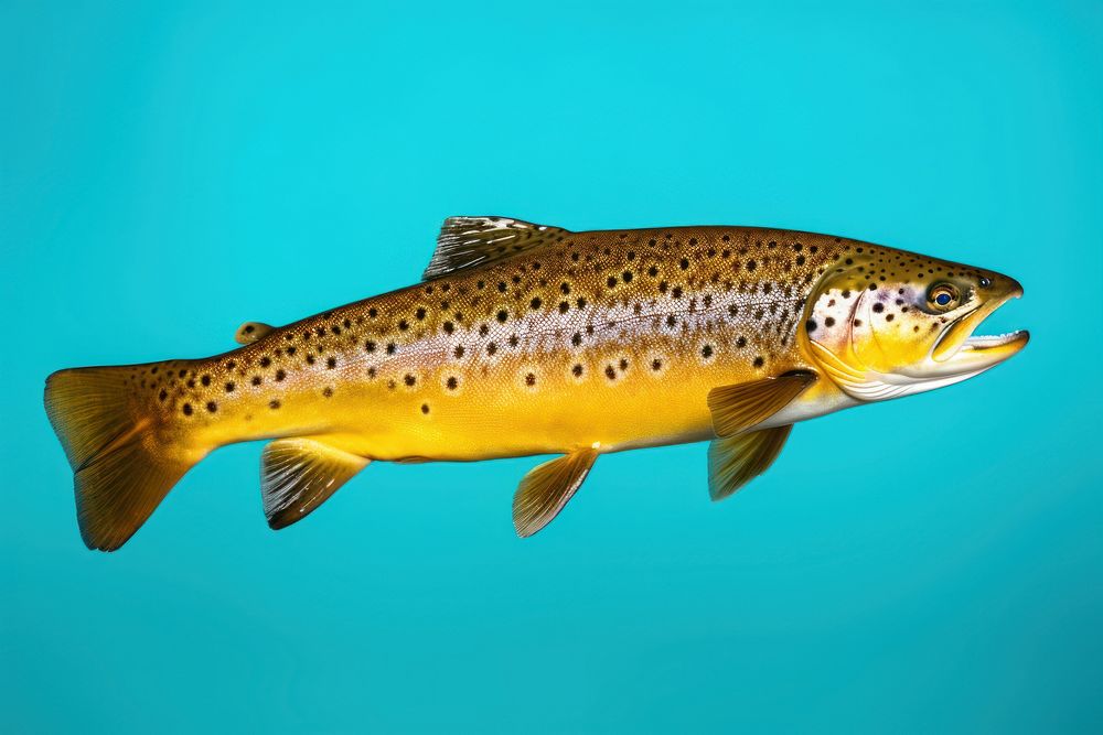 Brown trout animal fish underwater. | Free Photo - rawpixel