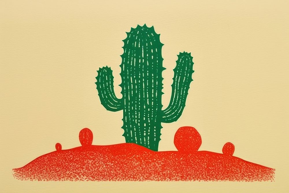 Cactus plant calligraphy creativity. AI | Premium Photo Illustration ...