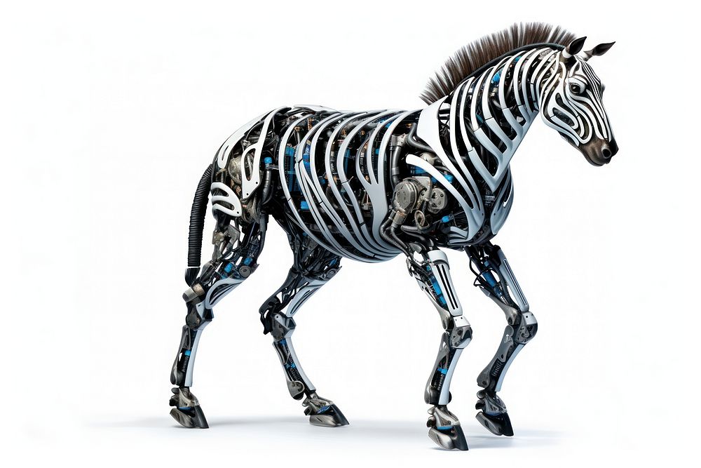 Cyborg zebra wildlife animal mammal. | Premium Photo - rawpixel
