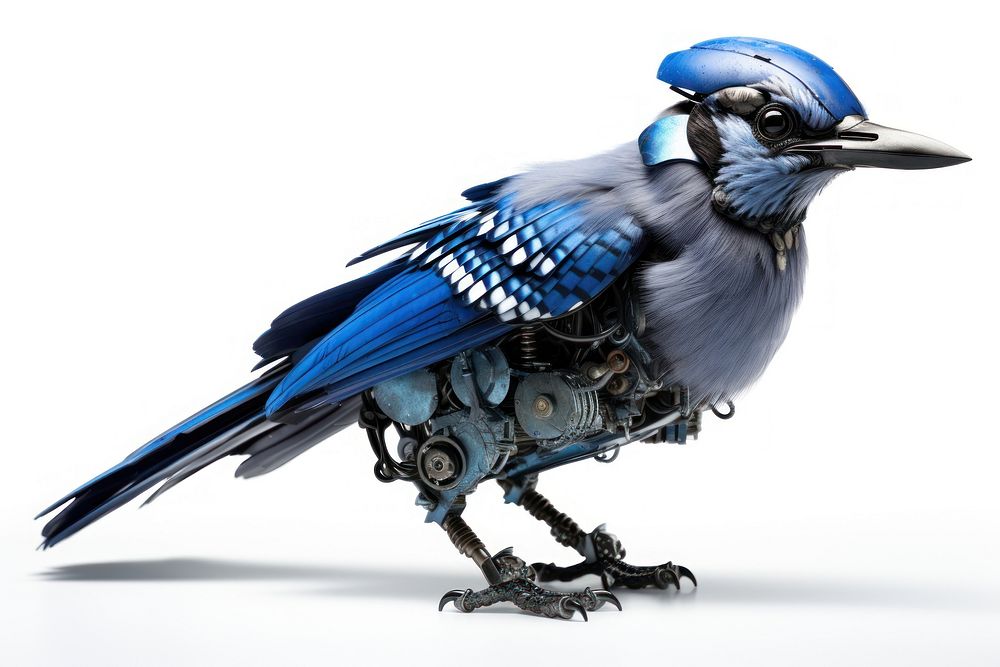 Cyborg blue jay bird animal | Premium Photo - rawpixel