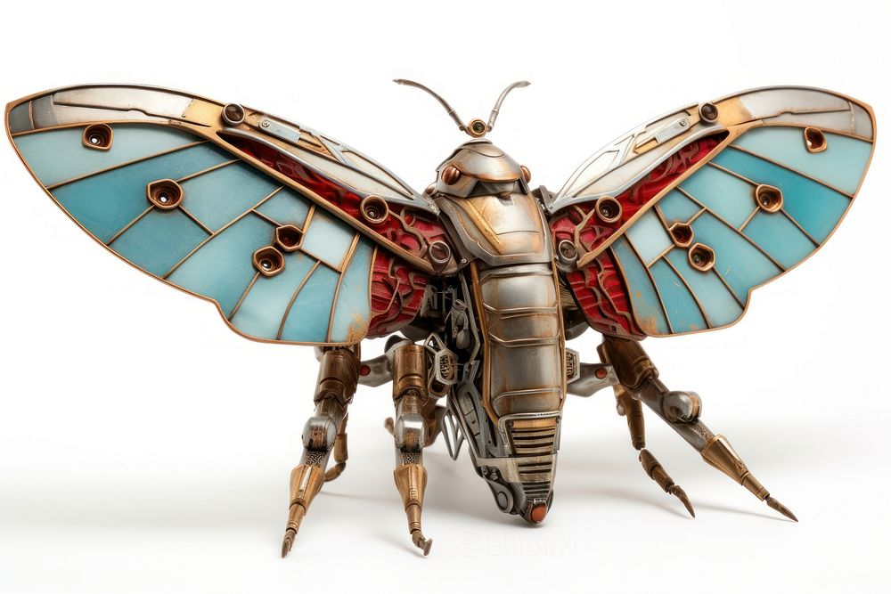 Cyborg moth animal insect white | Premium Photo - rawpixel