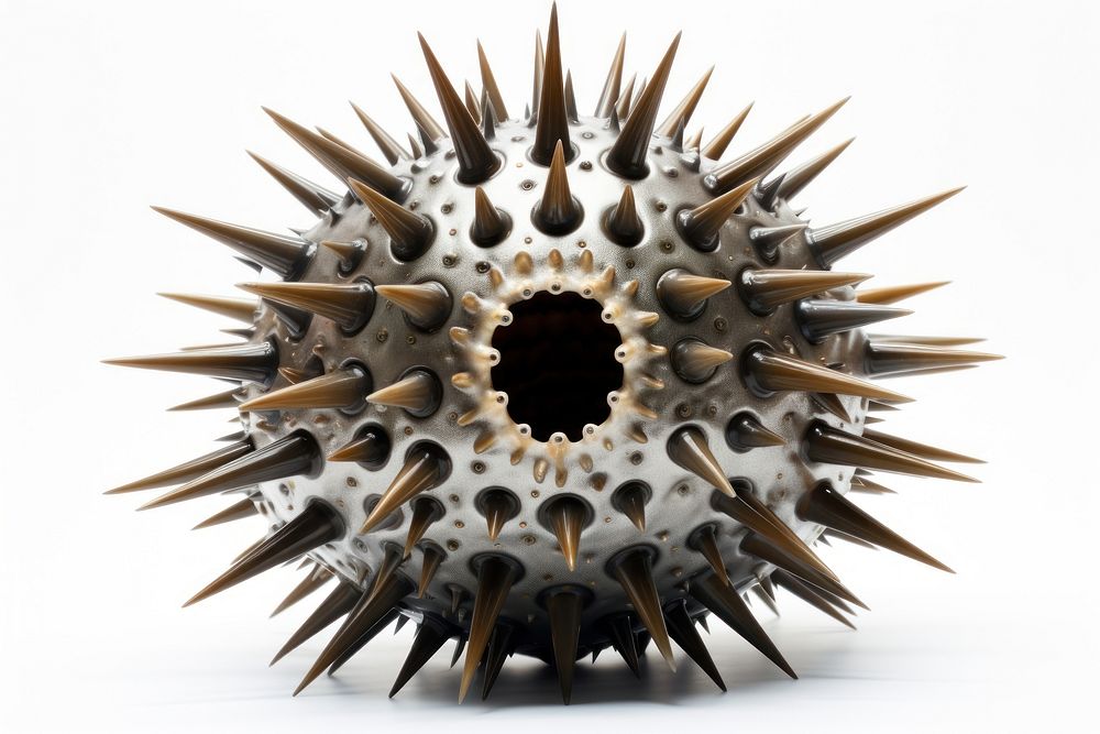 Cyborg sea urchin white background | Free Photo - rawpixel
