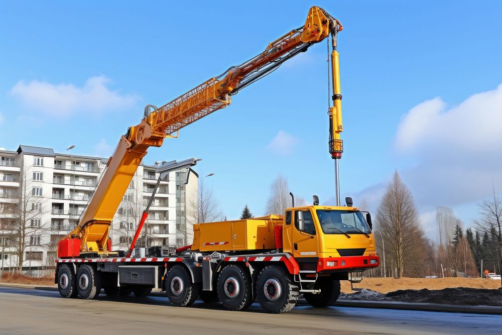 Mobile Crane construction vehicle truck. | Premium Photo - rawpixel