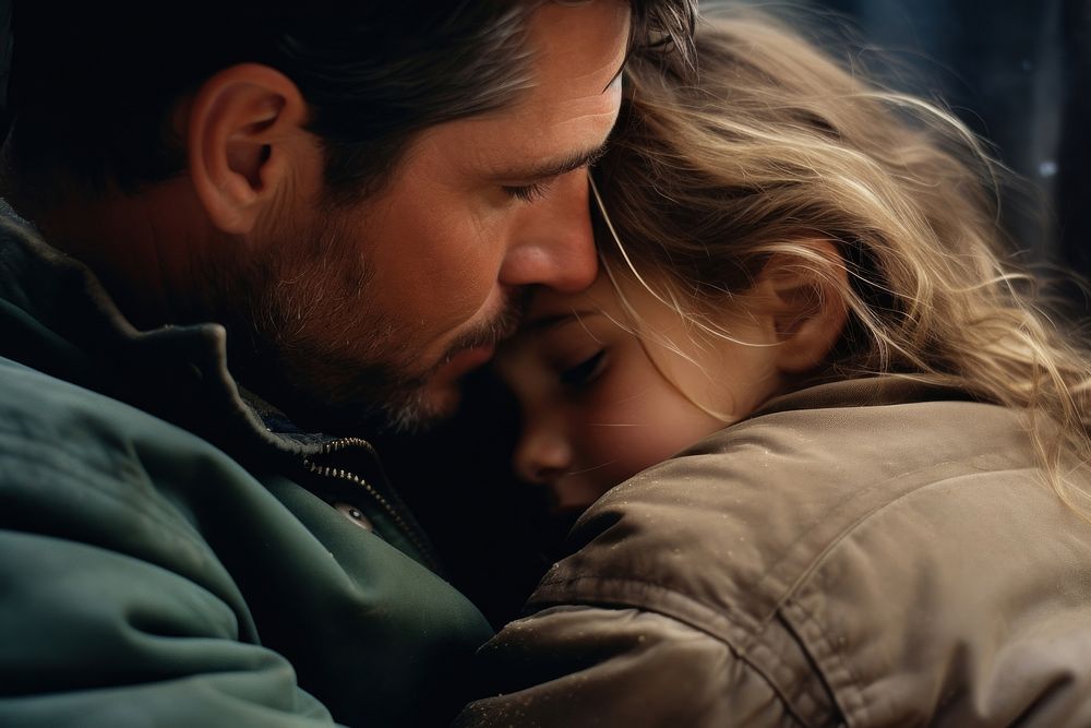 Young girl sleep kissing hugging | Free Photo - rawpixel