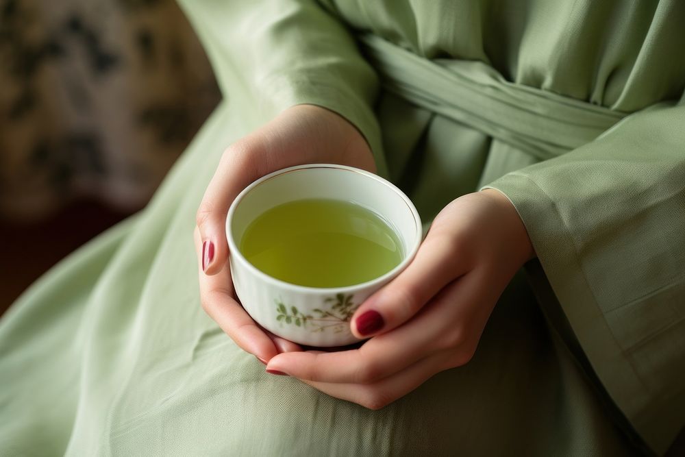 Hand hold cup green tea | Free Photo - rawpixel