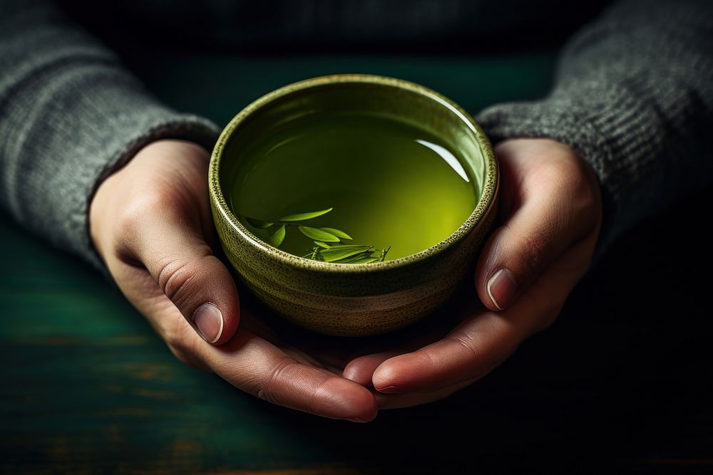 Hand hold cup green tea | Premium Photo - rawpixel