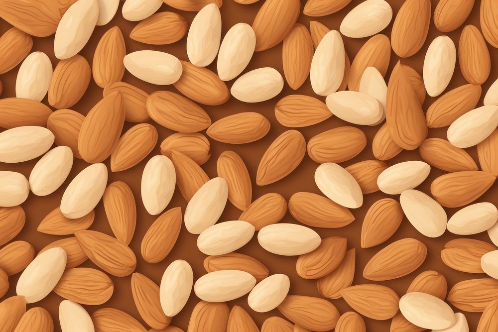 Almonds texture backgrounds food pill. | Premium Photo Illustration ...