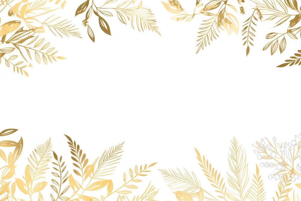 Botanical leaf border frame backgrounds | Premium Photo Illustration ...