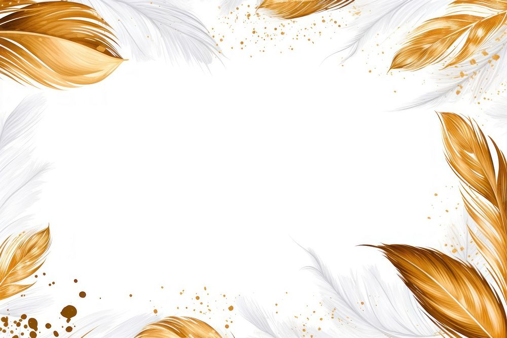 Feather border frame backgrounds pattern | Premium Photo Illustration ...