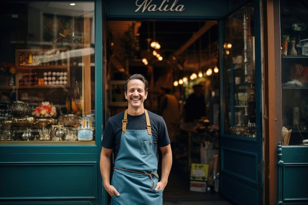 Cheerful small business owner standing | Free Photo - rawpixel